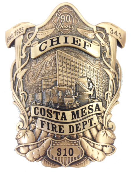 Anniversary Badges | Custom Fire Badges | Custom Fireman Badges