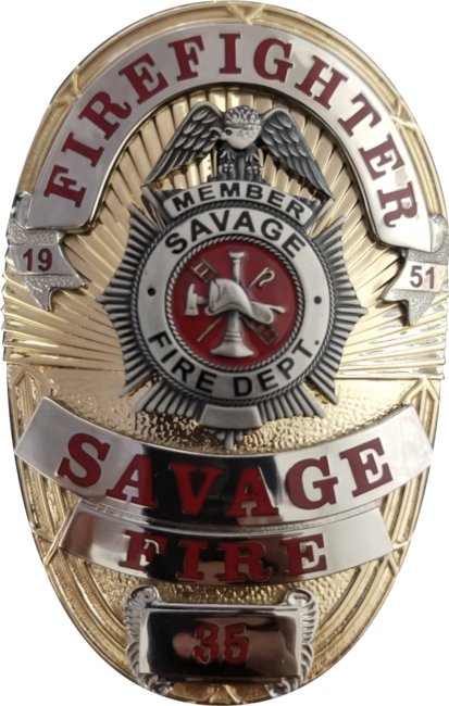 Anniversary Badges | Custom Fire Badges | Custom Fireman Badges