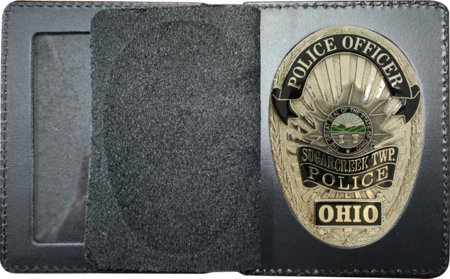 Sleek Leather Slimline Case for Badge Protection